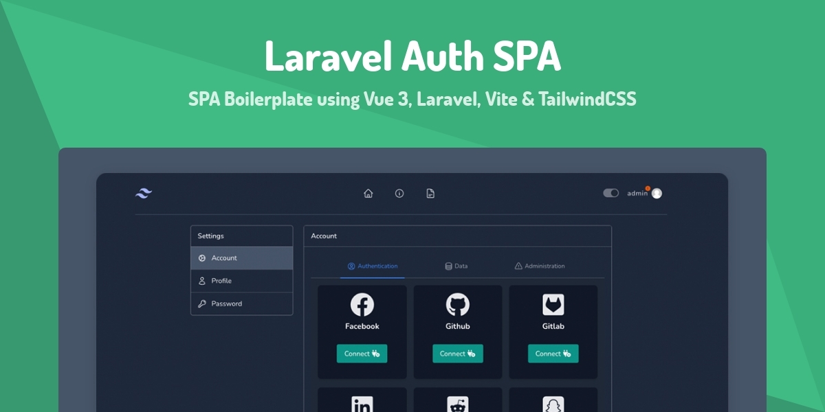 Laravel Auth Spa Spa Boilerplate Using Vue 3 Laravel Vite